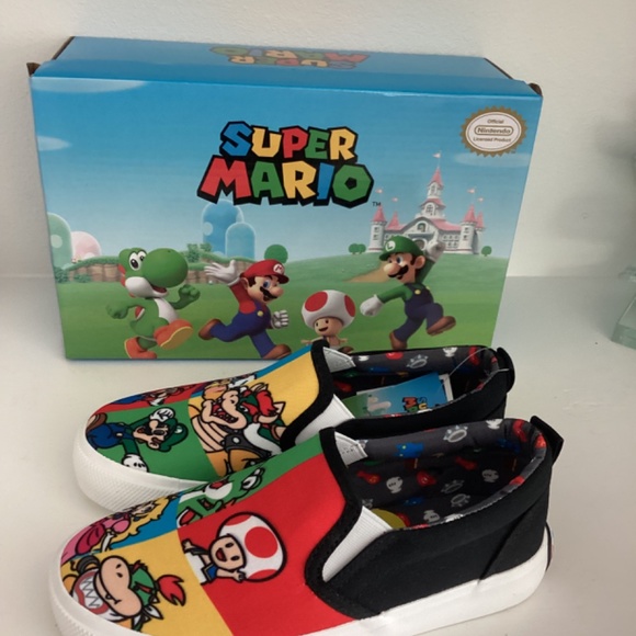 Nintendo | Shoes | Super Mario Brothers Luigi Low Sneakers Shoes Boys ...